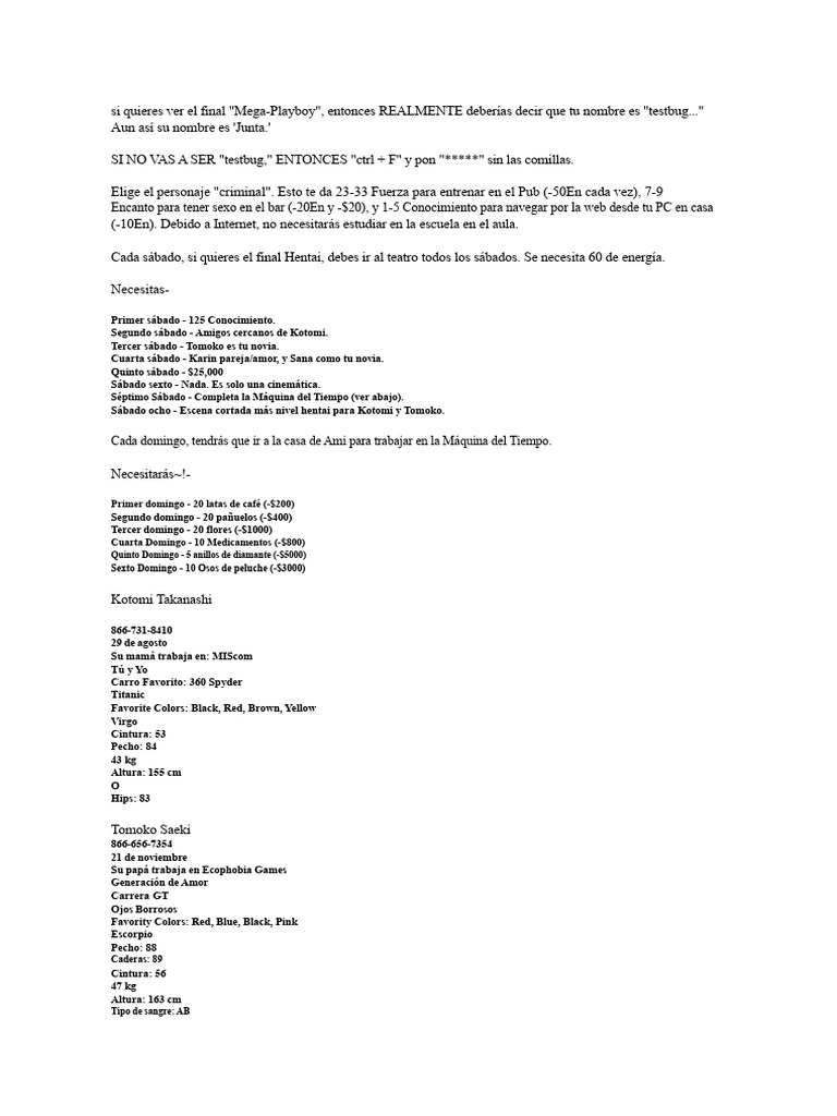 Sim Girls Trik | PDF