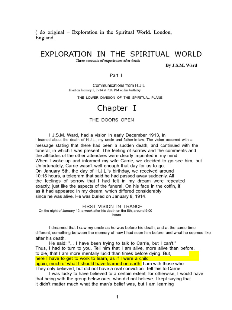 Of The Spiritual World | PDF | Hell | Faith