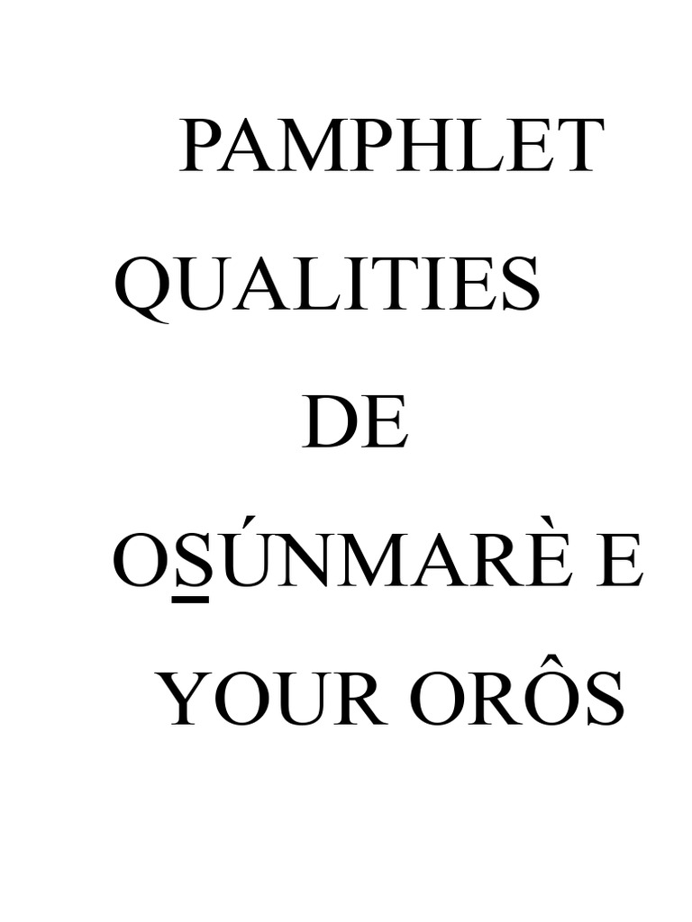 Note On The Qualities of Osúnmarè and His Orisha's | PDF | Leaf | Snake