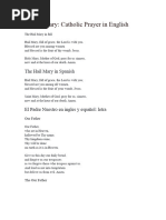 Hail Mary Prayer in Tagalog Translation | PDF