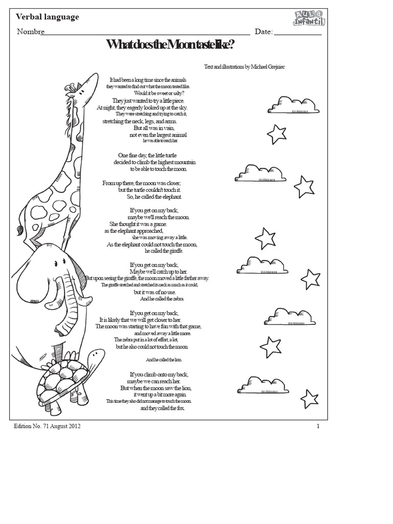 The Moon's Flavor: A Tale of Animals | PDF