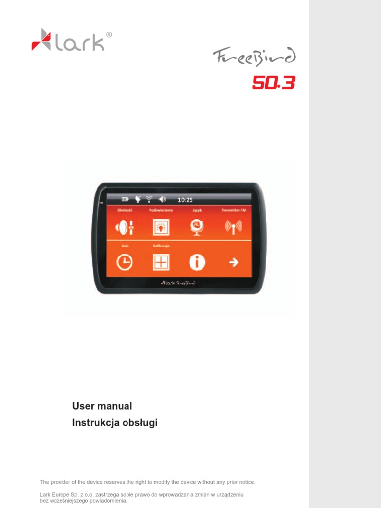 Lark Freebird 50.3 Users Manual | PDF | Digital Technology | Science