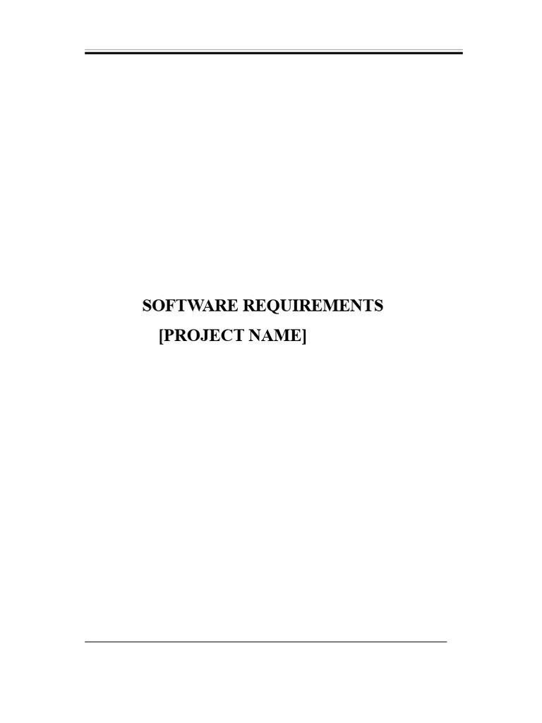 Software Requirements (Template) | PDF | Software | Software Development