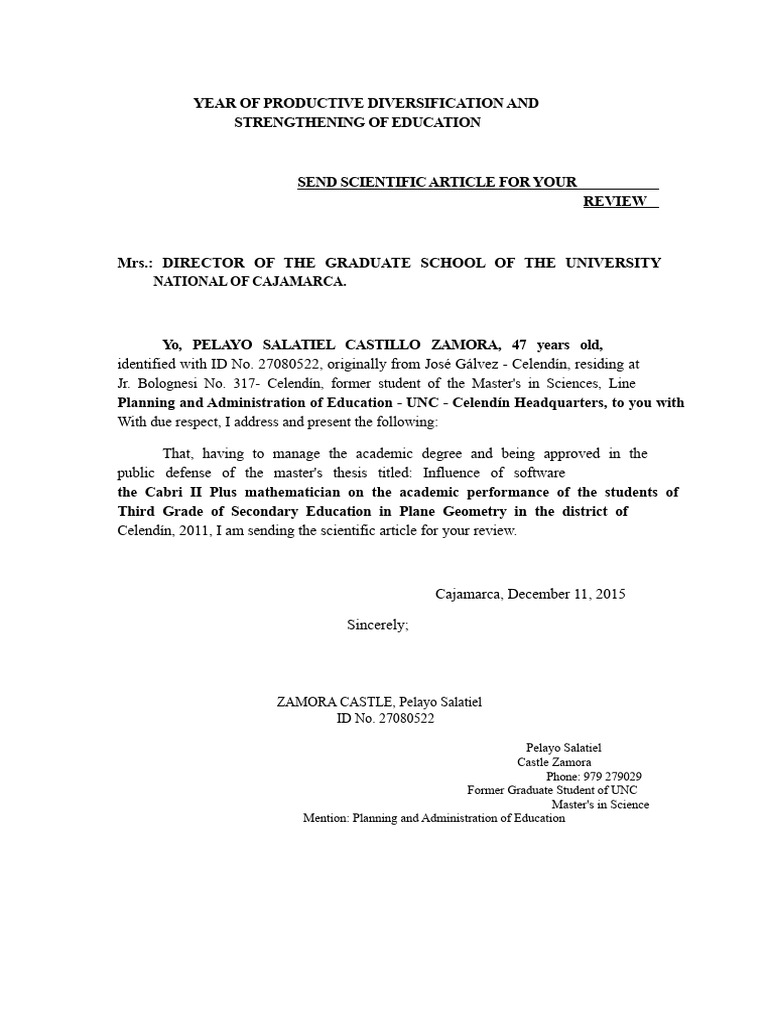 Letter To Submit Bound Thesis | PDF | Mathematics | Science
