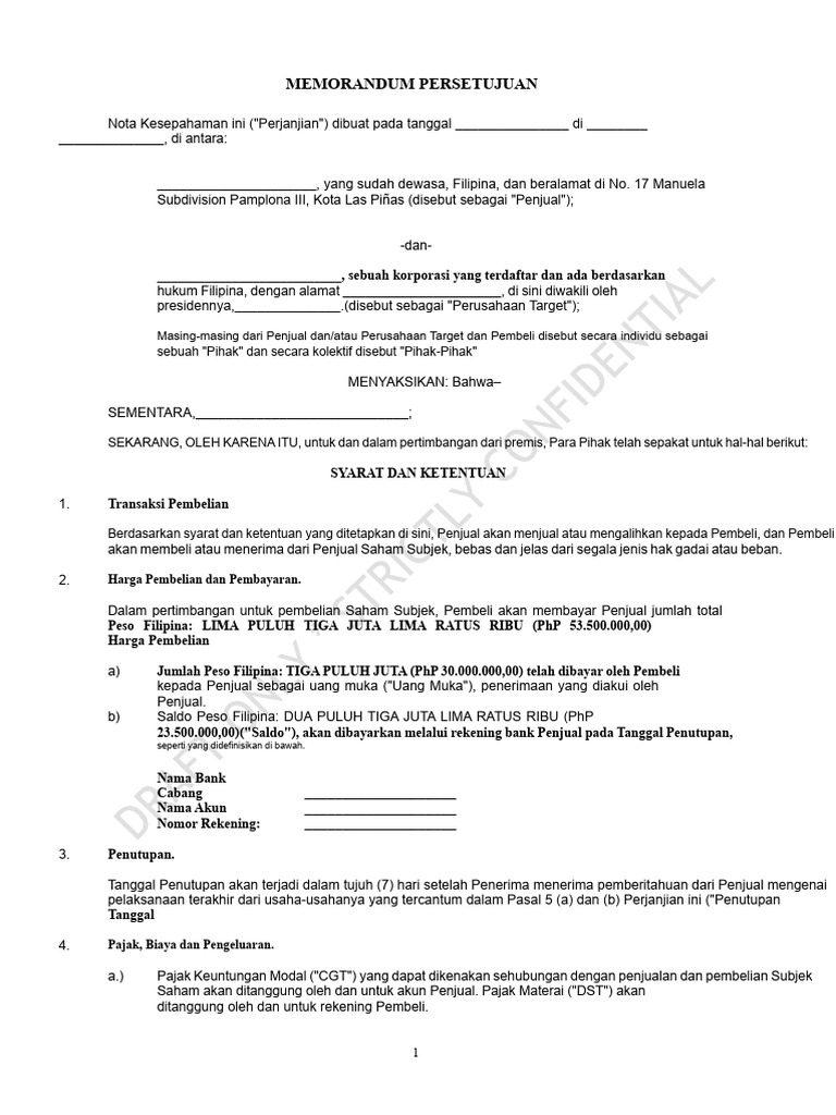 Contoh MOA.docx | PDF