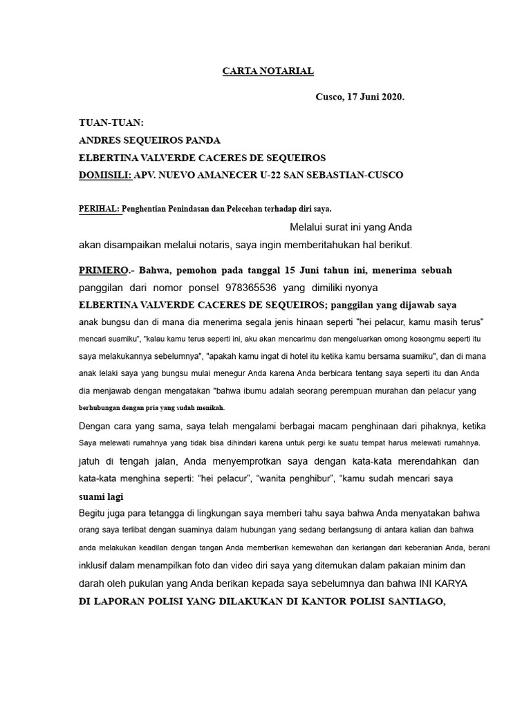 Surat Notaris | PDF