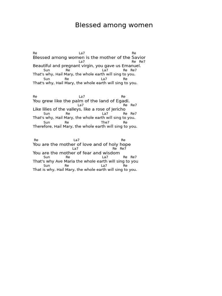 Blessed Among Women | PDF