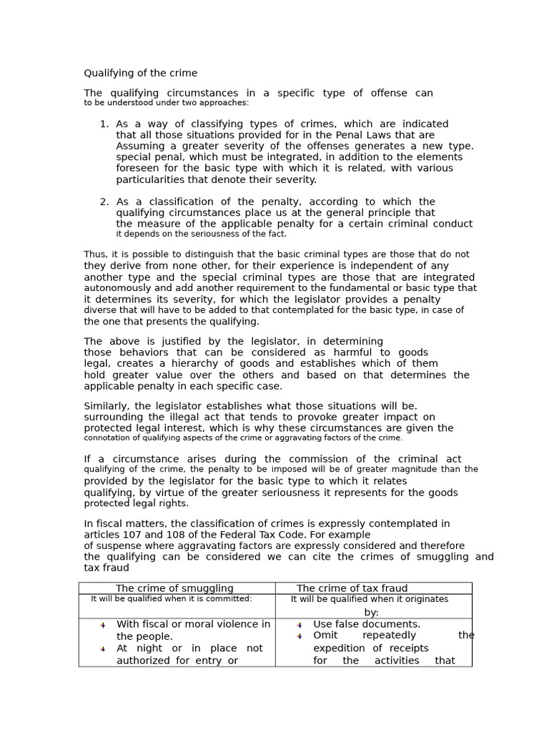 Qualifying of the Crime_DF | PDF | Crimes | Crime & Violence