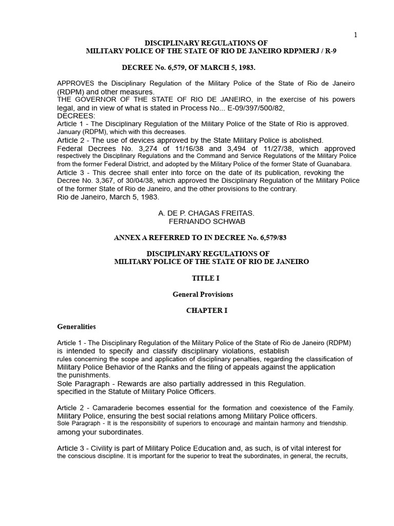 RDPMERJ_updated | PDF | Punishments | Military Police