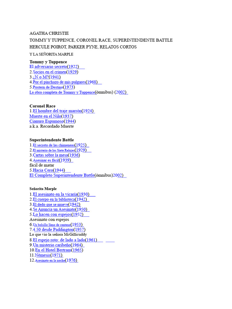 Agatha Christie 06 | PDF | Agatha Christie | Poirot Hercule