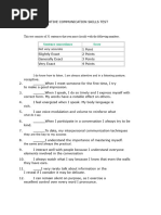 Communication Style Self-Assessment | PDF | Aggression | Communication