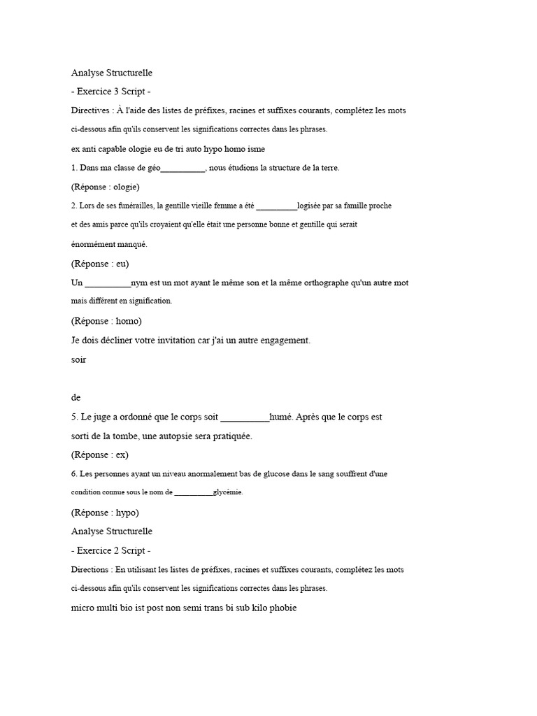 Analyse Morphologique des Mots | PDF | Lexical semantics | Sémantique
