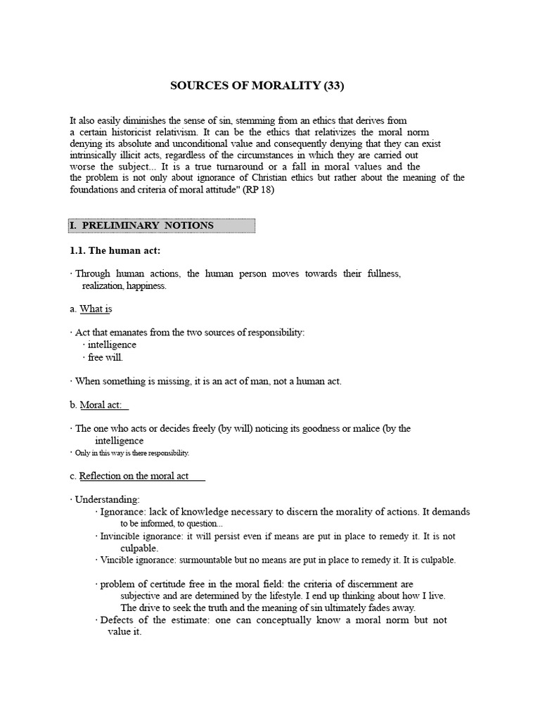 Sources of morality | PDF | Morality | Value (Ethics)