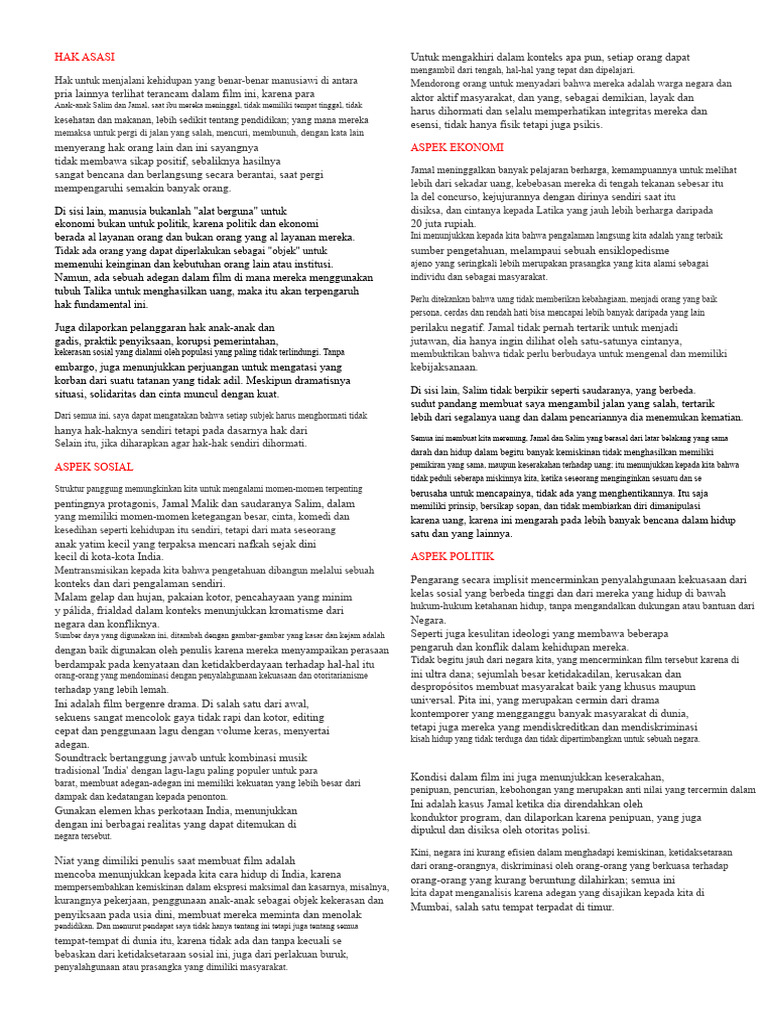Analisis Siapa Ingin Menjadi Jutawan | PDF