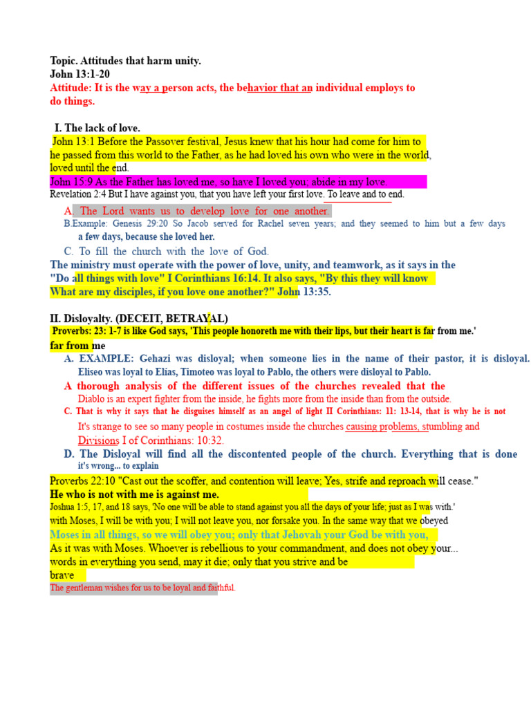 Bible Teachings on Unity and Respect | PDF | Love | Barnabas