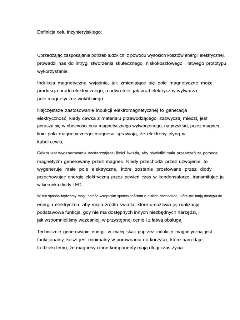 Definicja Celu Inżynierii ISP | PDF