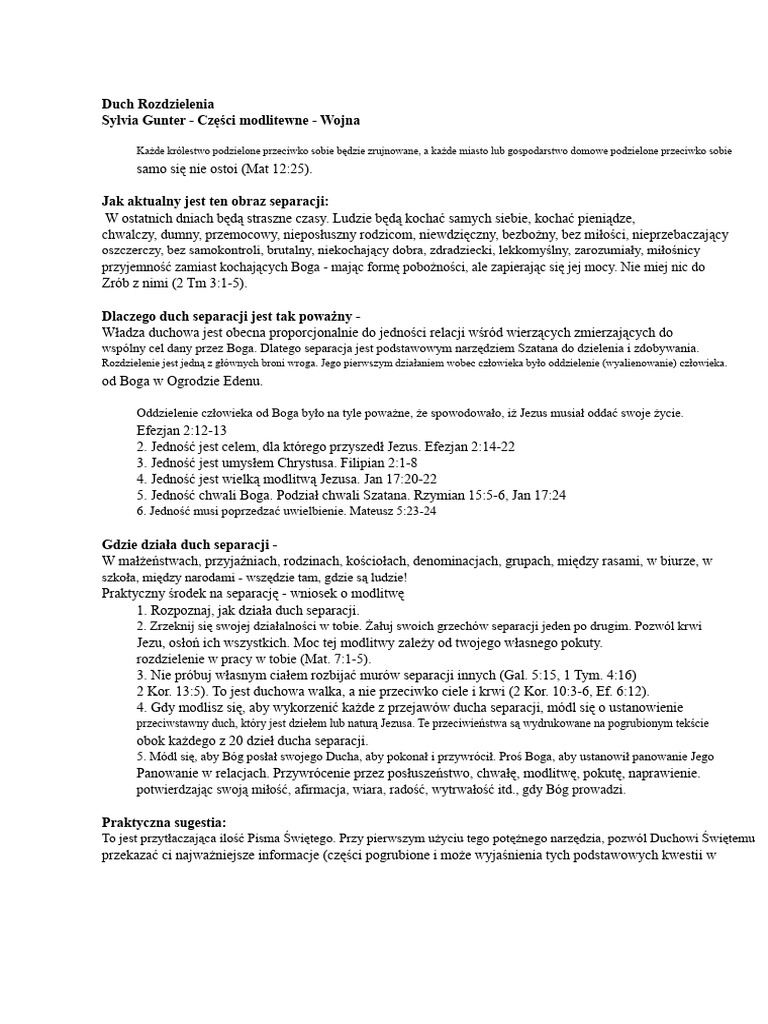 Separacja V1 | PDF