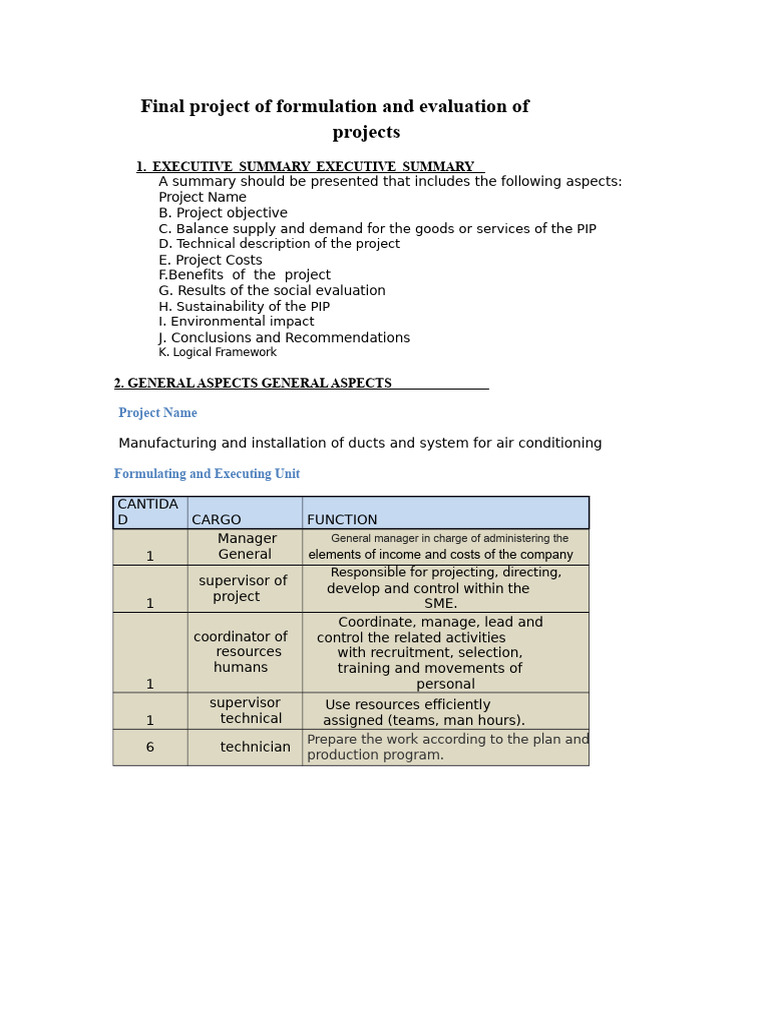 Air Conditioning Project Proposal Summary | PDF | Air Conditioning | Heat