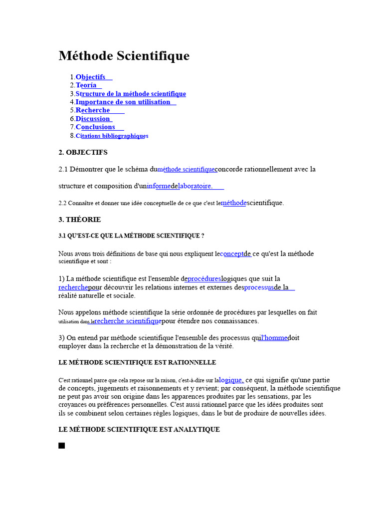Comprendre la méthode scientifique | PDF | Méthode scientifique ...