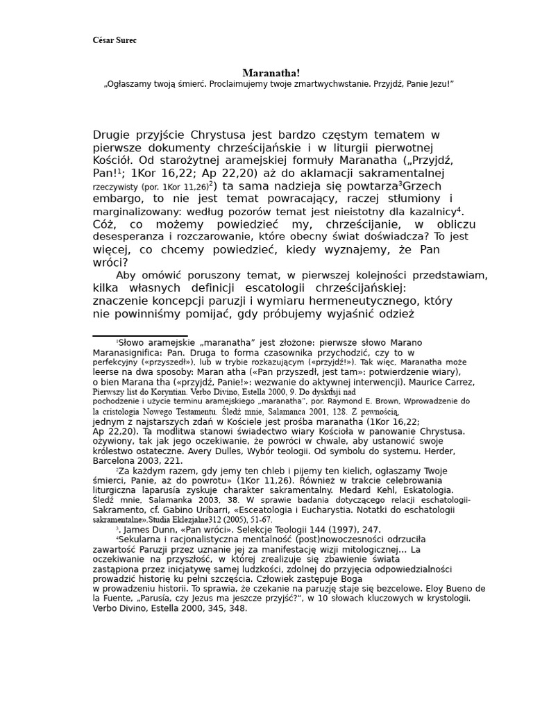 Paruzja | PDF