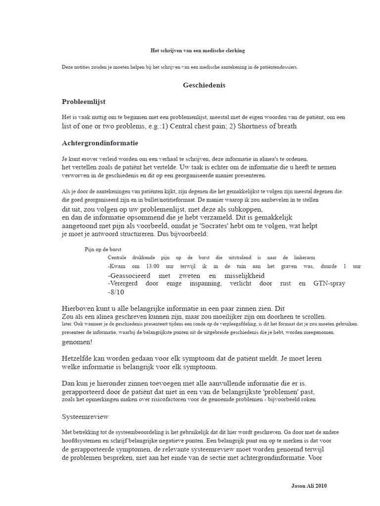 Hoe Een Casus Verslag Te Schrijven | PDF