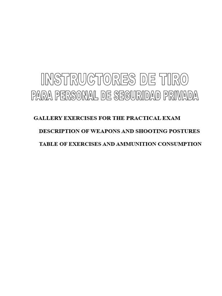Gallery Shooting Exam Guidelines | PDF | Magazine (Firearms) | Trigger ...