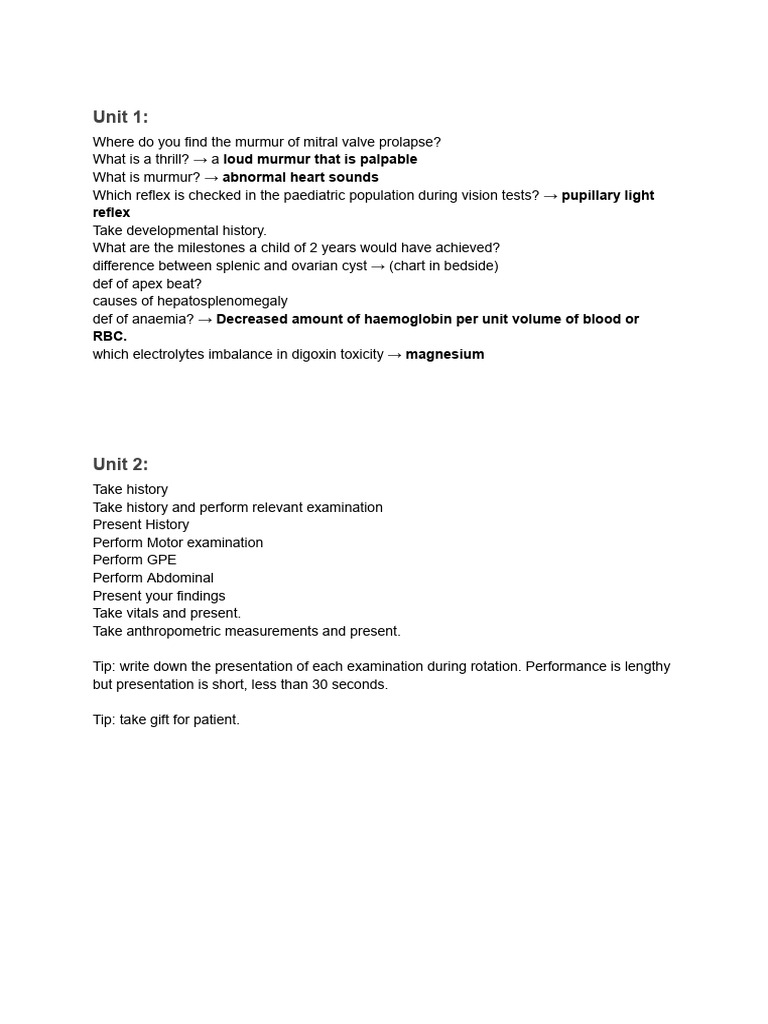 Pediatric Examination and Heart Murmurs Guide | PDF