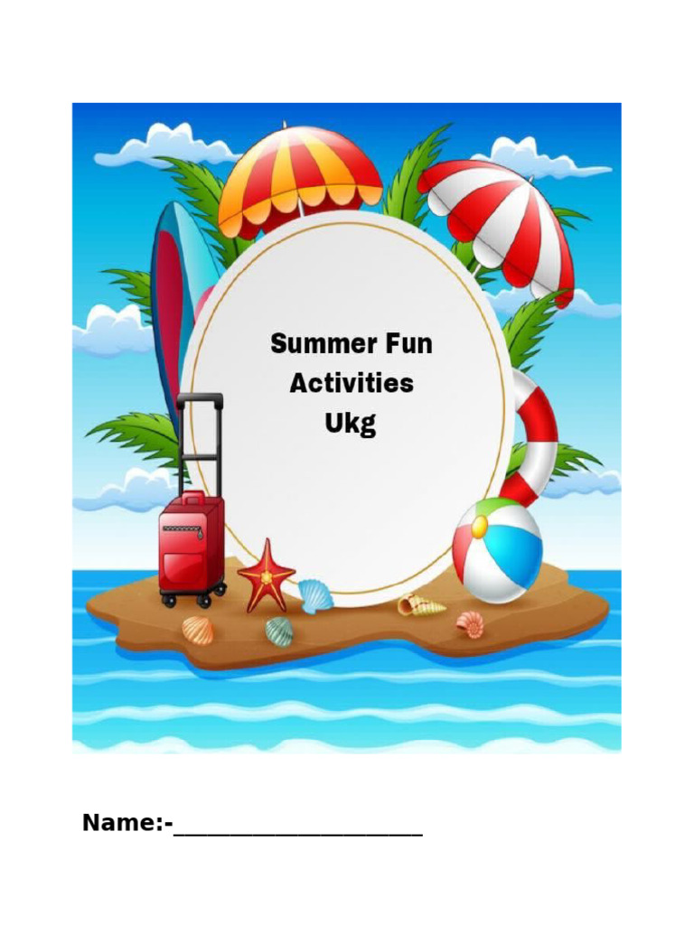 Ukg Summer Homework (GK) | PDF