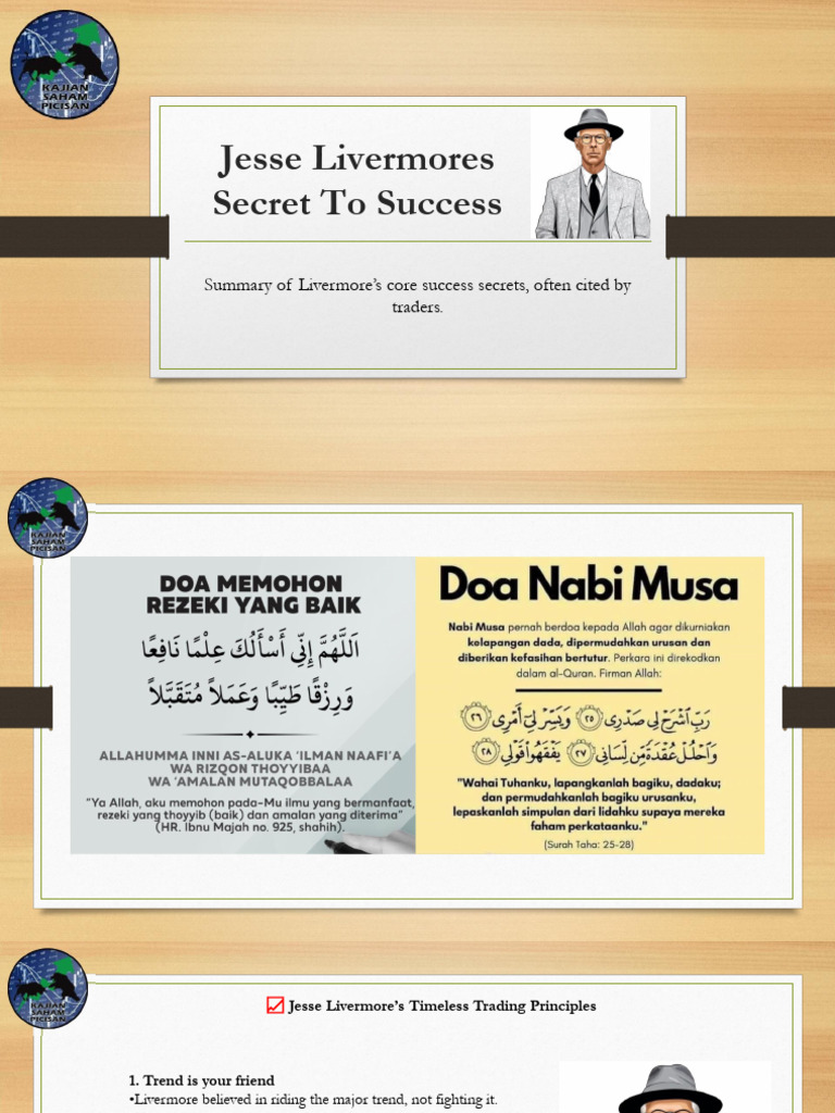 Jesse Livermores Secret to Success | PDF | Behavioural Sciences ...