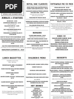 Hungry Horse Menu Overview | PDF | French Fries | Hamburgers