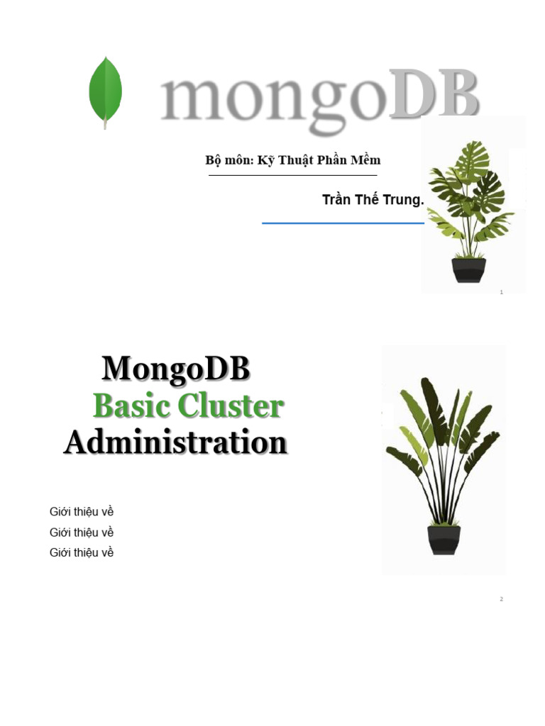 7 - Basic Cluster Administration | PDF | Mongo Db | Replication (Computing)