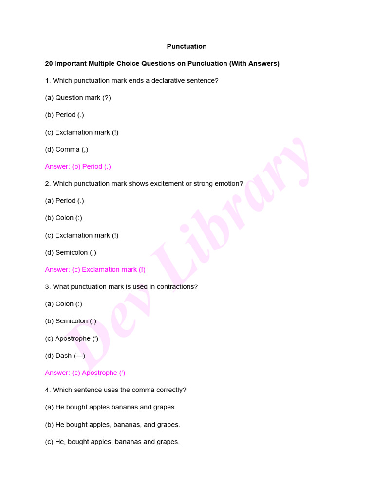 Punctuation - Google Docs | PDF | Punctuation | Comma