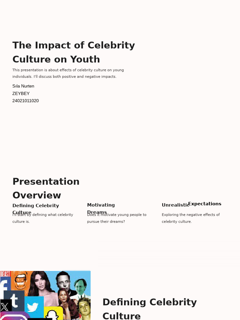 Effects of Celebrity Culture on Youth | PDF | Popular Culture & Media ...