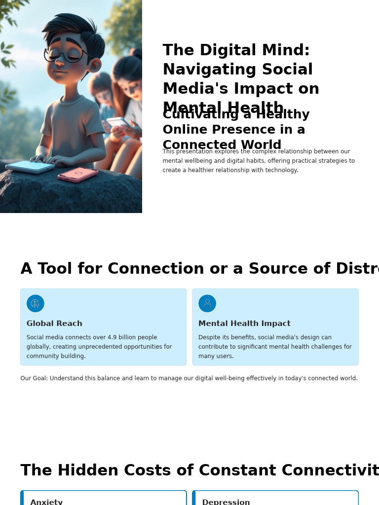 Social Media's Mental Health Impact | PDF | Mental Health | Social Media