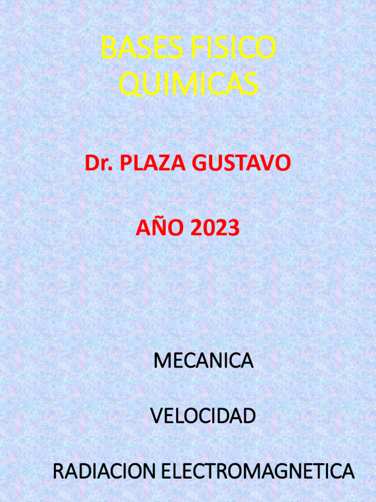 Fundamentos de Física: Movimiento y Radiación | PDF | Radiación ...