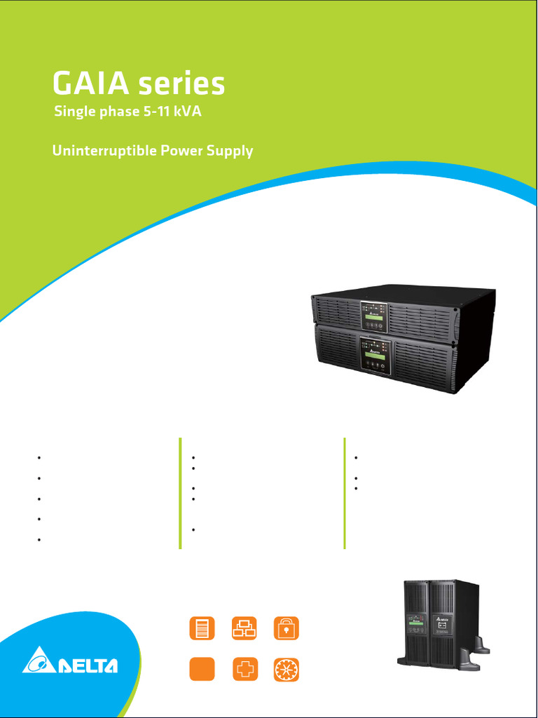 GAIA Series 5-11 kVA UPS Solutions | PDF | Electronic Engineering ...