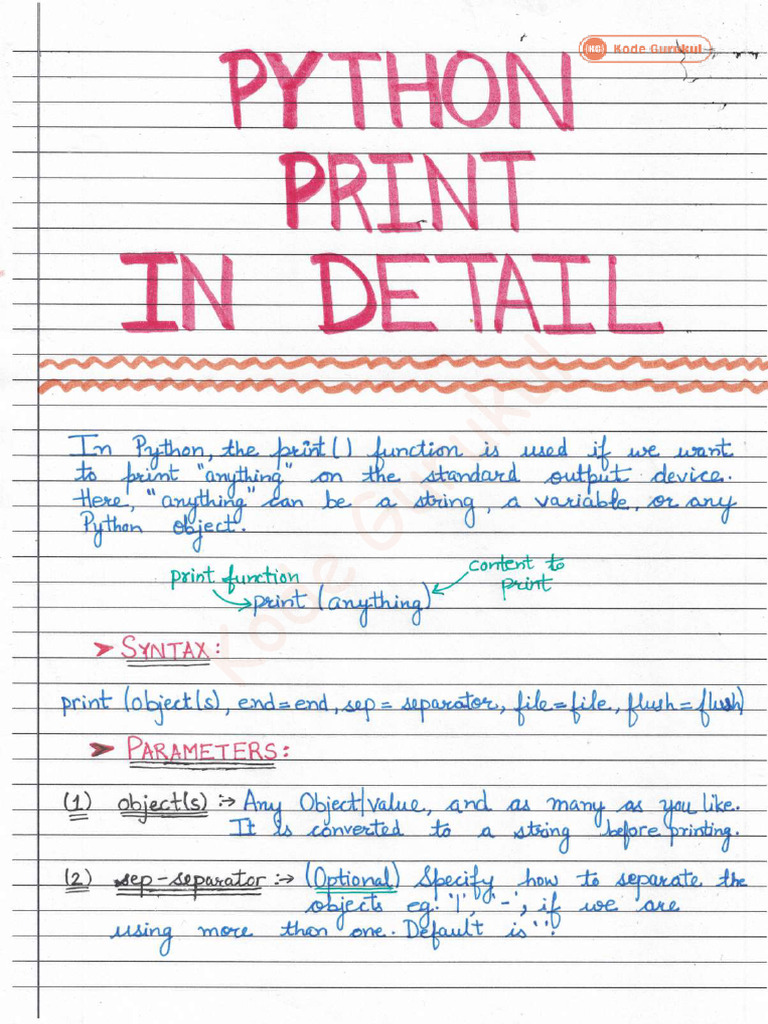 5 Python Print Function | PDF