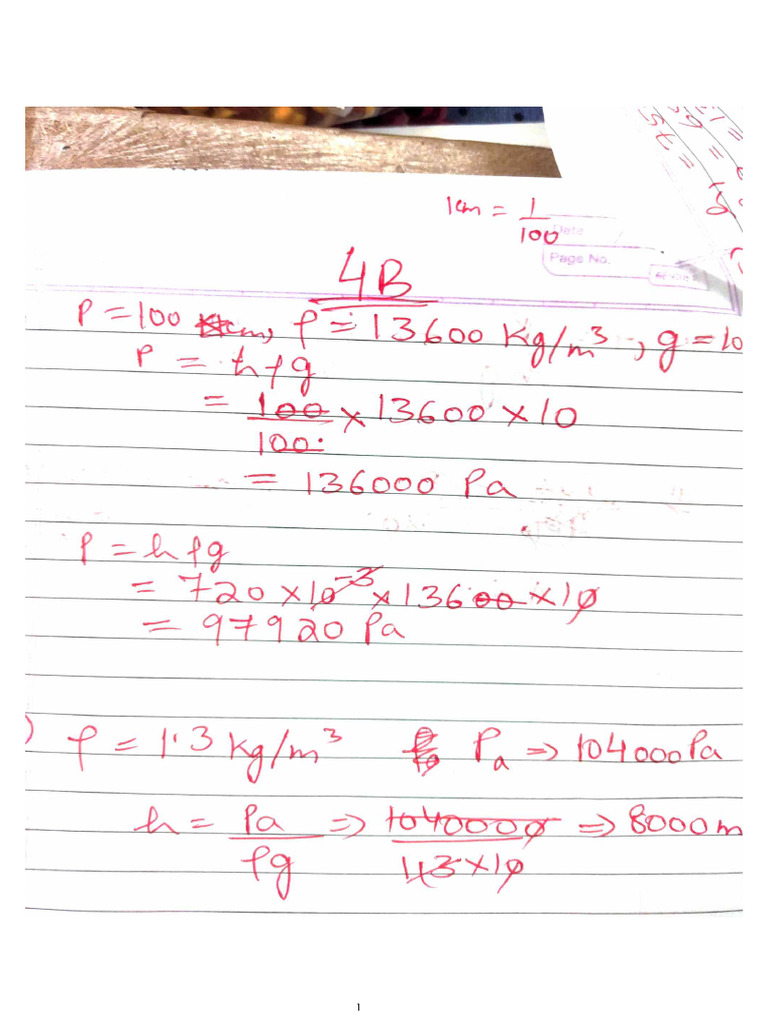 Exercise 4B Physics | PDF