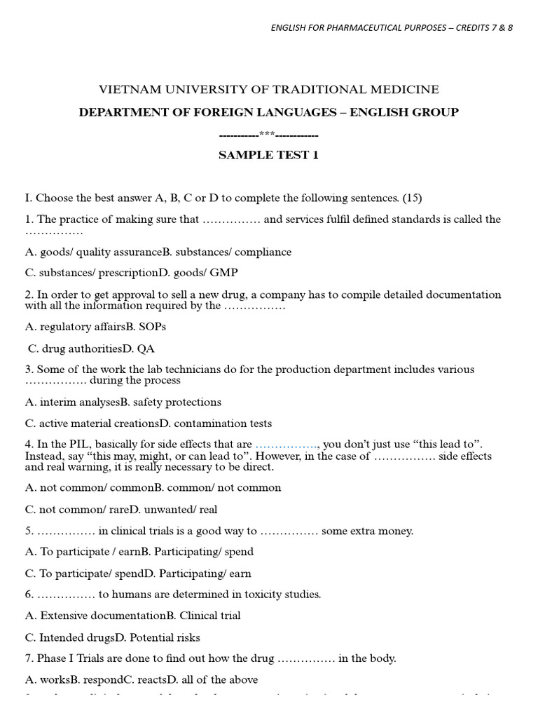 SAMPLE TESTS (DƯ C - TC7 - 8) .Docx - 20250909 - 010050 - 0000 | PDF ...