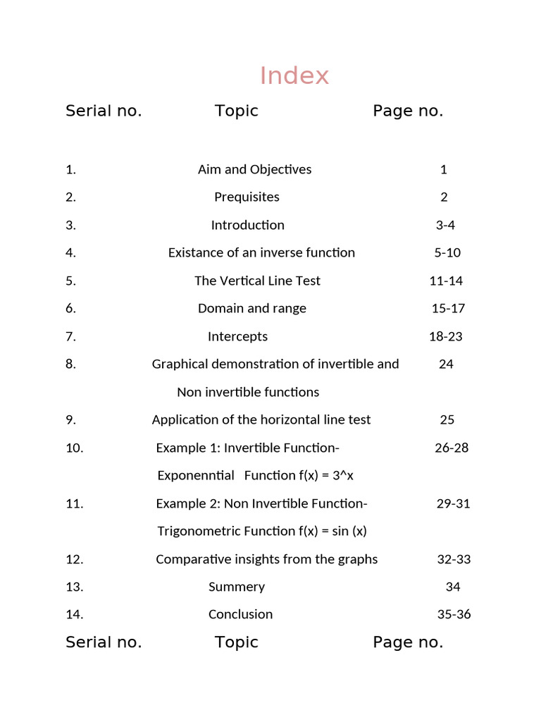 Inverse Functions and Their Tests | PDF
