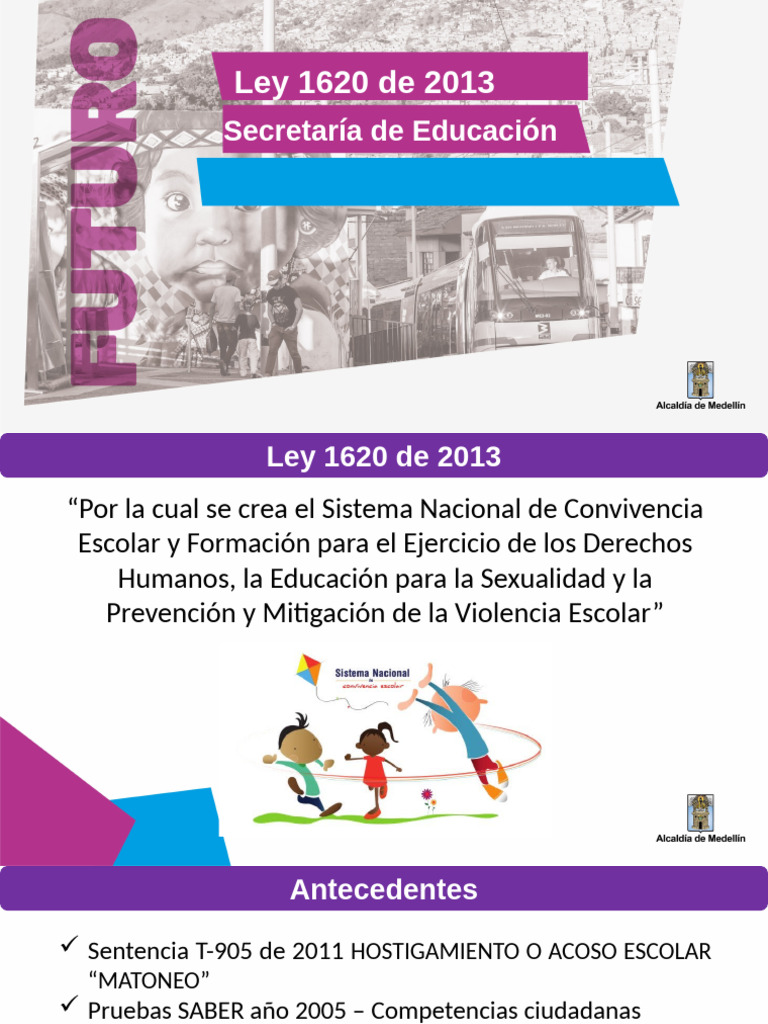 Ley 1620 de 2013 - Presentacion | PDF | Acoso cibernético | Violencia