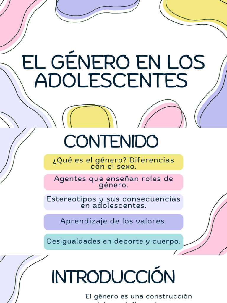 Género y Adolescencia: Roles y Estereotipos | PDF | Género | Estudios ...