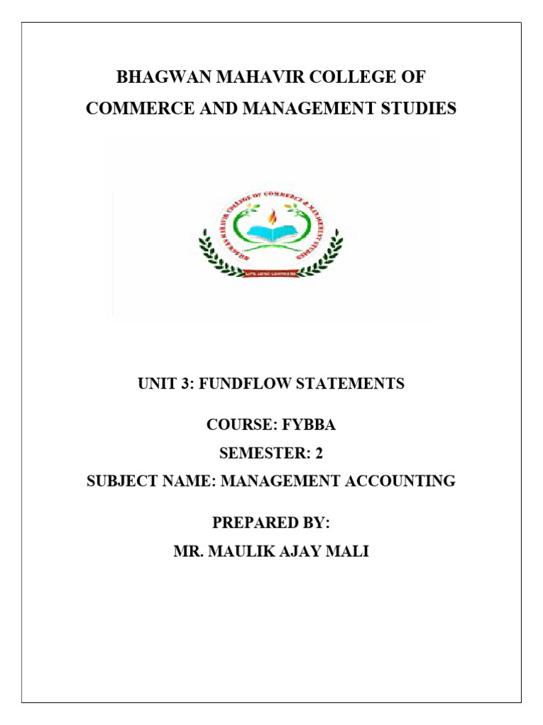 Fund Flow Statements in Management Accounting | PDF | Dividend | Debits ...