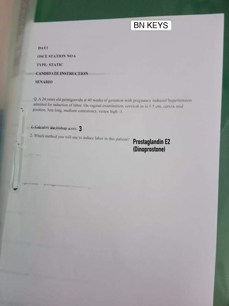 Gynae-Obs Osce 2022 Solved MSTPDF | PDF | Childbirth | Diseases And ...