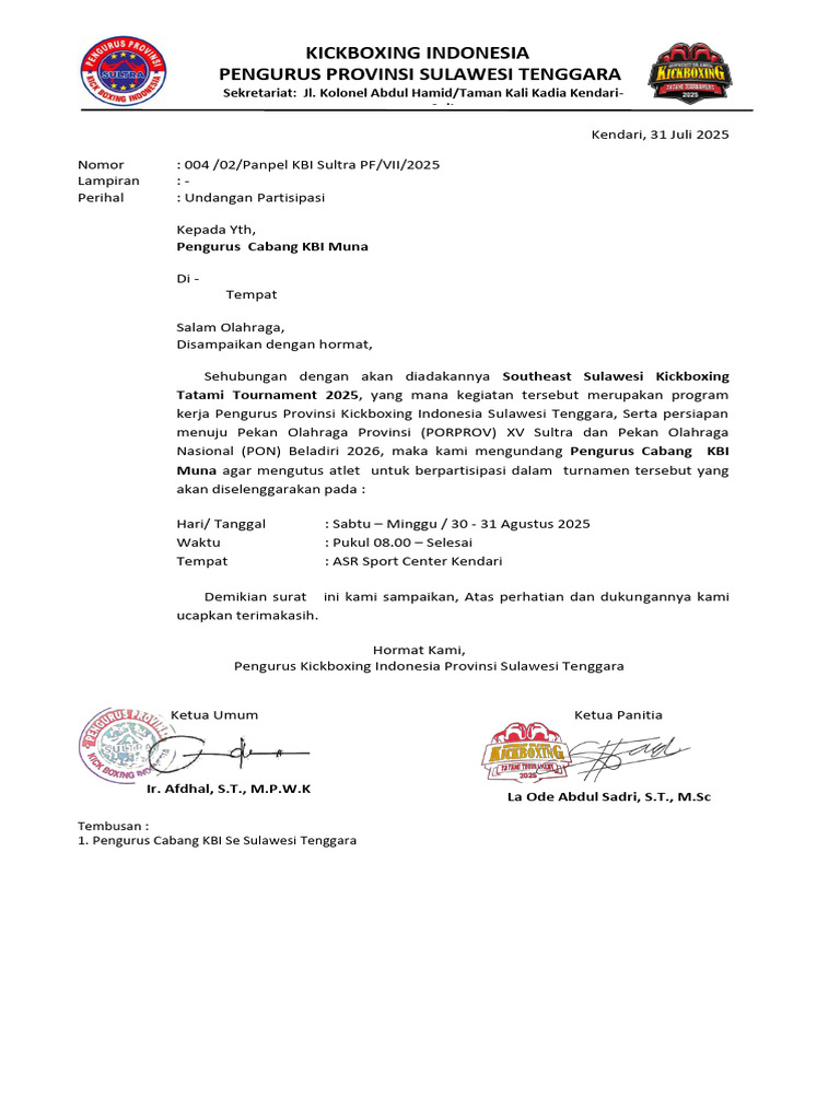 Und. Pengcab KBI Muna | PDF