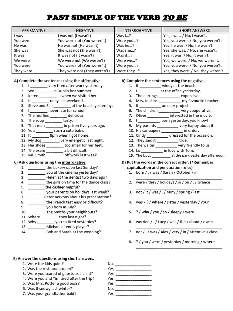 Past Simple Copy | PDF