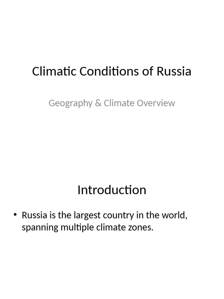 Russia Climate | PDF