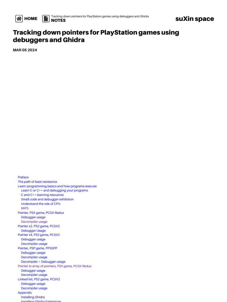 Tracking Down Pointers For PlayStation Games Using Debuggers and Ghidra ...