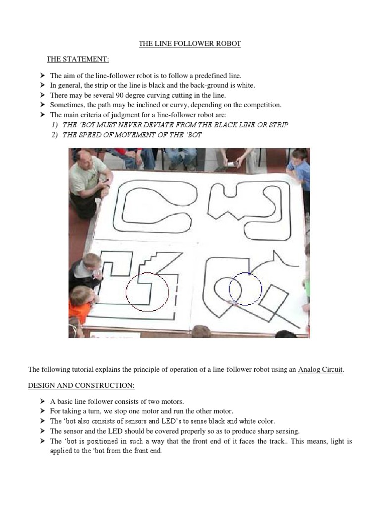 Line Follower | PDF | Amplifier | Bipolar Junction Transistor