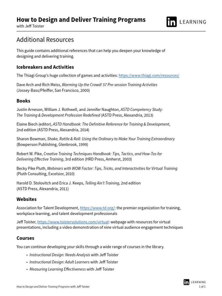 Additional Resources | PDF